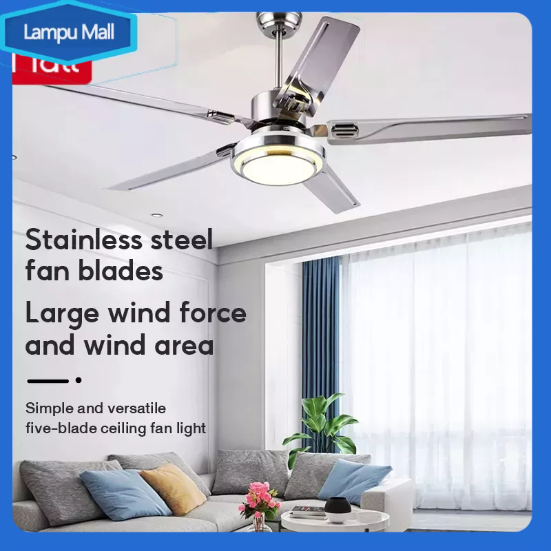 Fan Lamp 52 Inch Ceiling Light American Style Ceiling Fan Lamp with ...