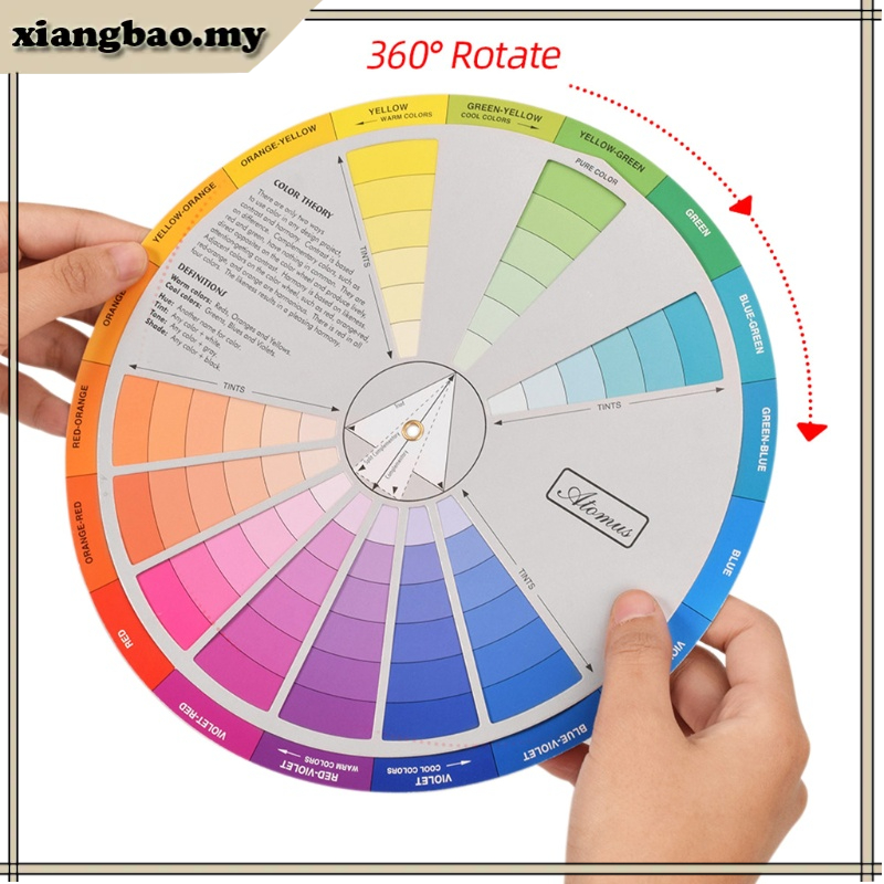 10MK Paper Card Design Color Mixing Wheel Ink Chart Guidance Round ...