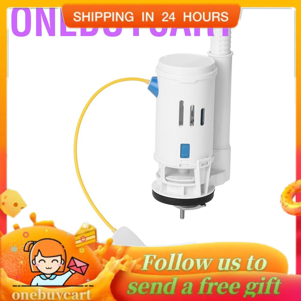 Plastic Toilet Fitting Push Button Dual Drain Flush Valve Water Tank ...