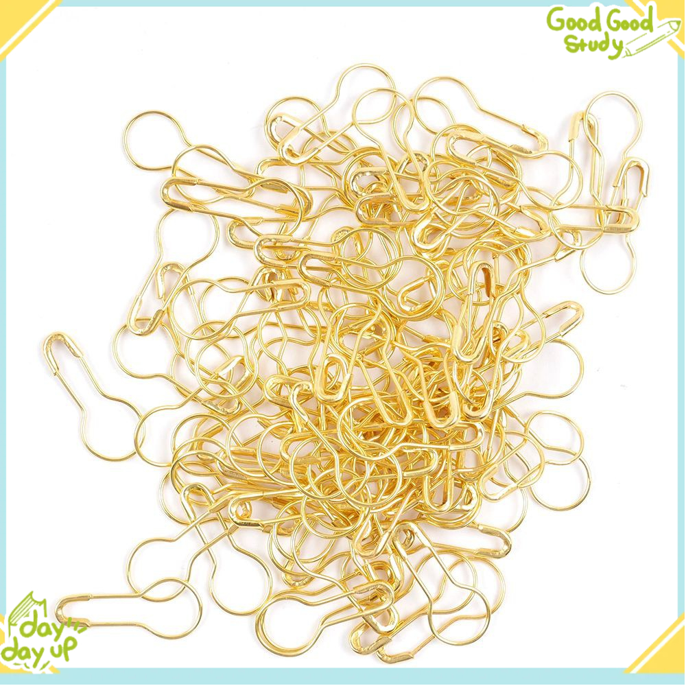 200pcs Coilless Pear Shape Gourd Gold Calabash Lot Safety Pins | Shopee ...