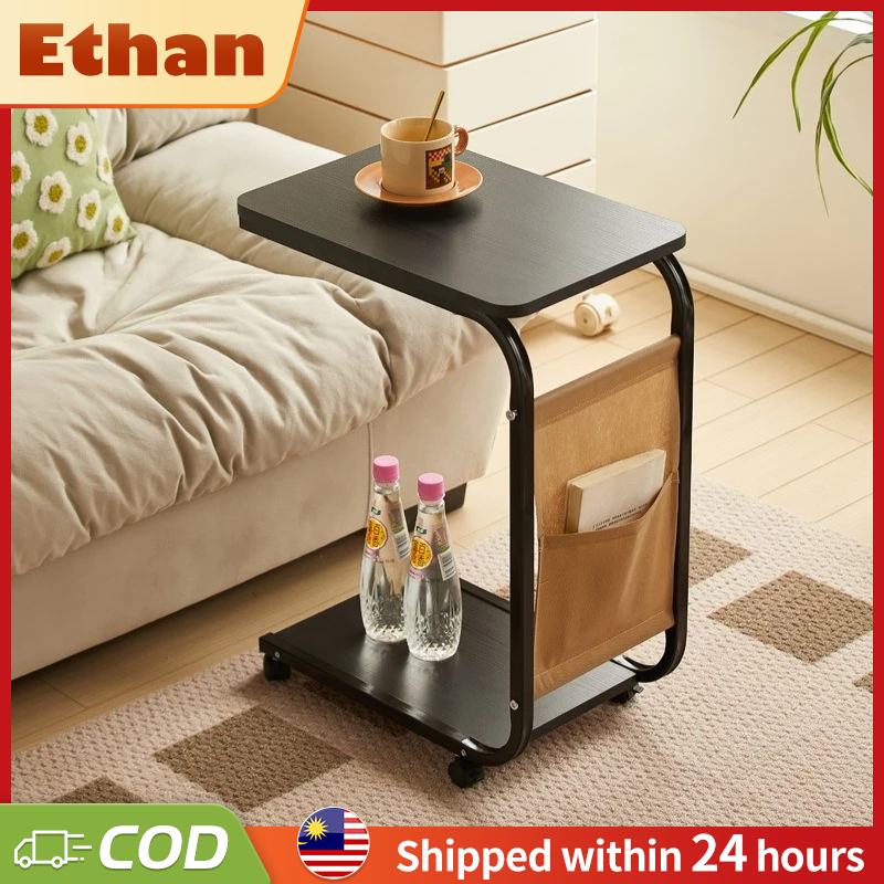 C-shaped Side Table Nordic Sofa Side Table Movable Small Table ...