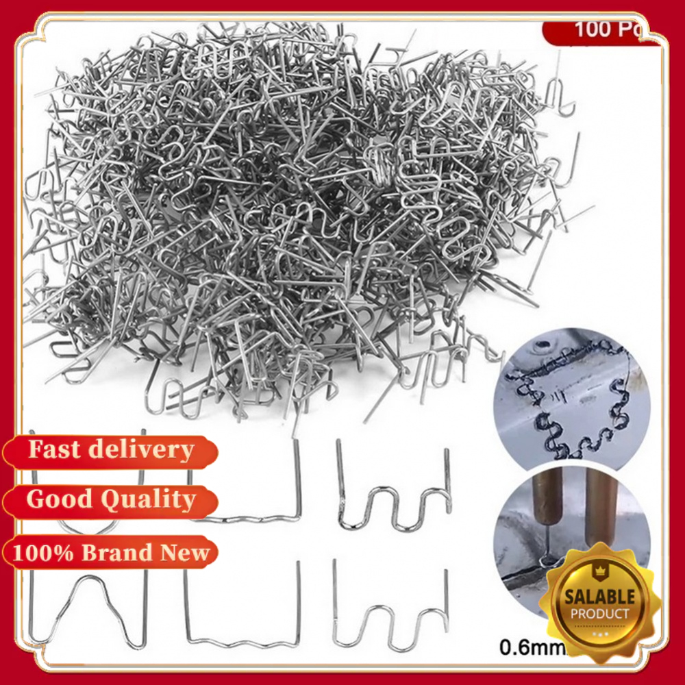 [DRHT] Welding Nail 0.6/0.8mm 100pcs Plastic Welder Pre-cut Repair Kit ...