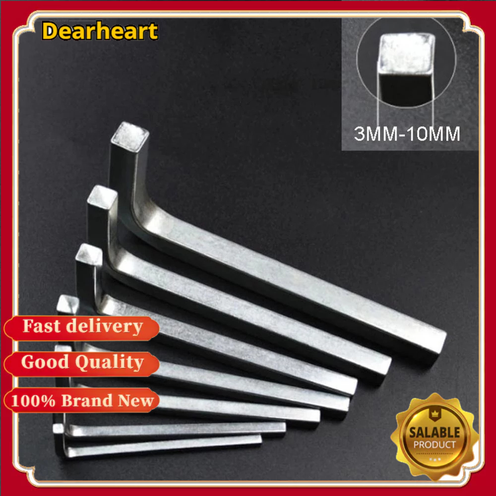 1X Square Head Wrench Square Key 4 Point Wrench Screwdriver SetL Shape ...