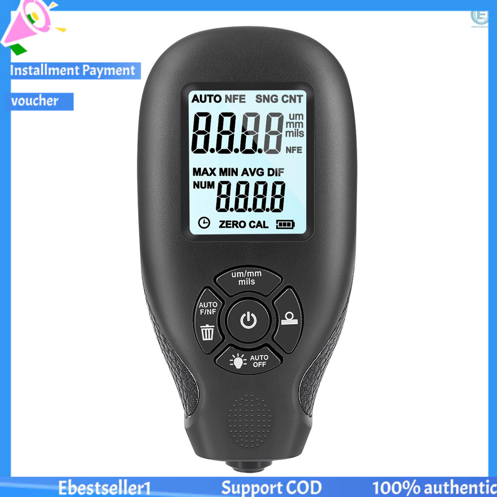 Paint Thickness Tester Car Coating Film Thickness Gauge 0~2000um ...