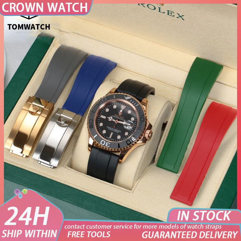 Adapted For Rolex Silicone Strap 20mm 21mm Silicone Watch Band fo Rolex ...