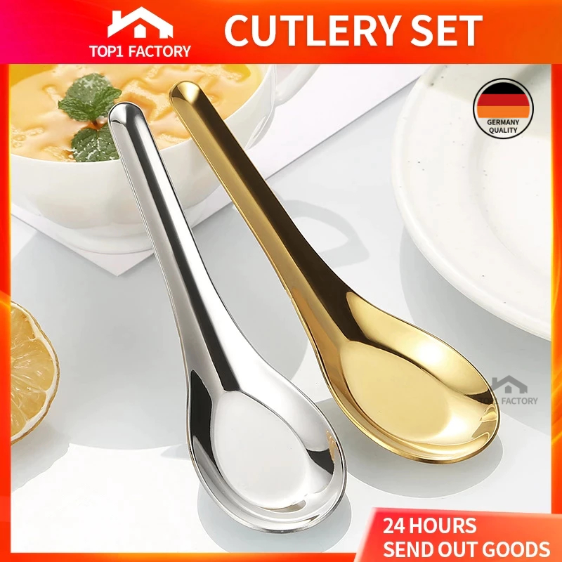 Premium 304 Stainless Steel Soup Spoon - Enjoy Your Favorite Soup with ...