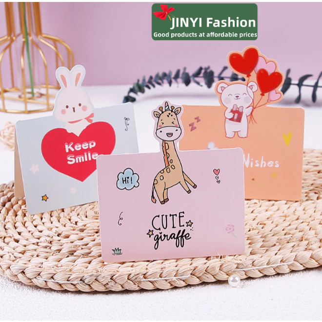 Cartoon Pattern Greeting Card~Mother's Day Valentine's Day Children's ...