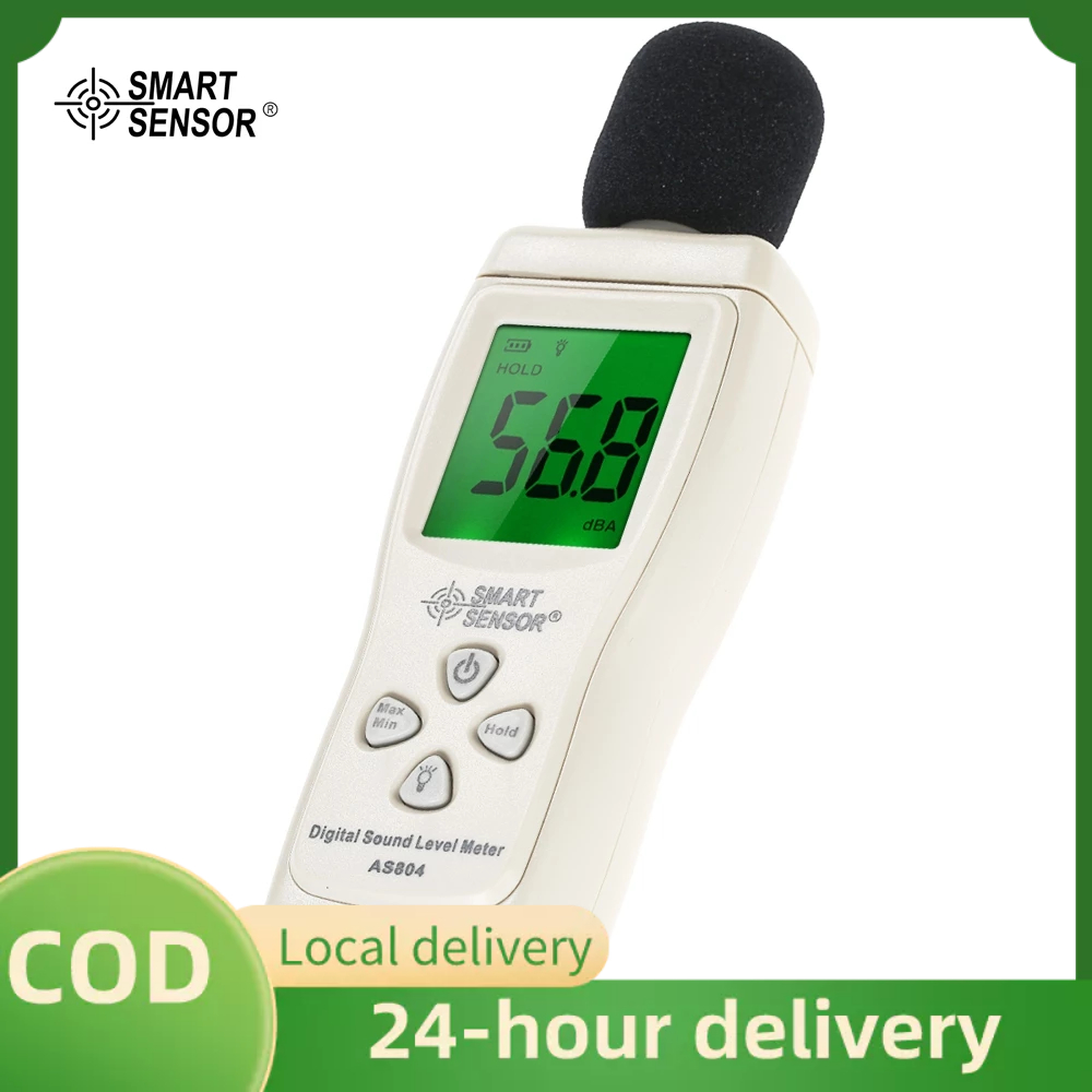 [Local delivery] SMART SENSOR Mini Digital Sound Level Meter LCD ...