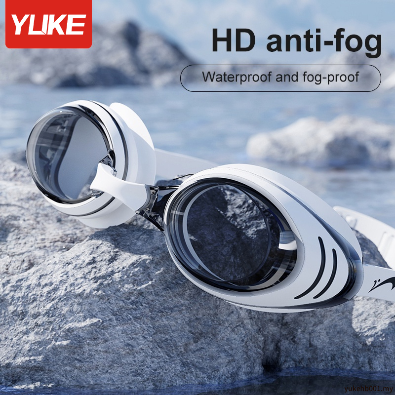 YUKE Goggle Swimming Women HD Waterproof Anti Fog Men Swimming Pool ...