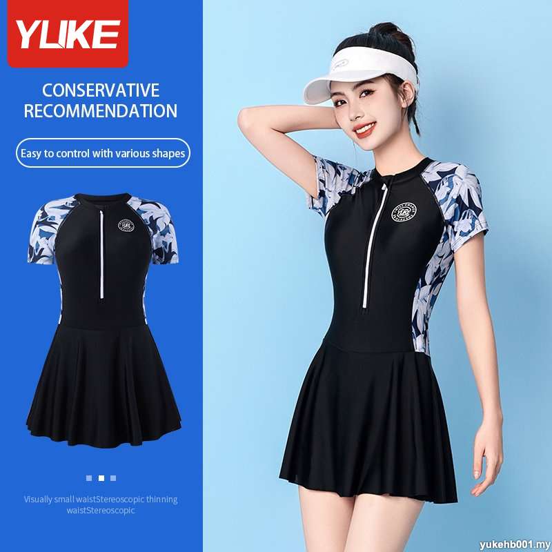 YUKE Swimsuit Women New Fashion Dress Lady Sun Protection One Piece ...