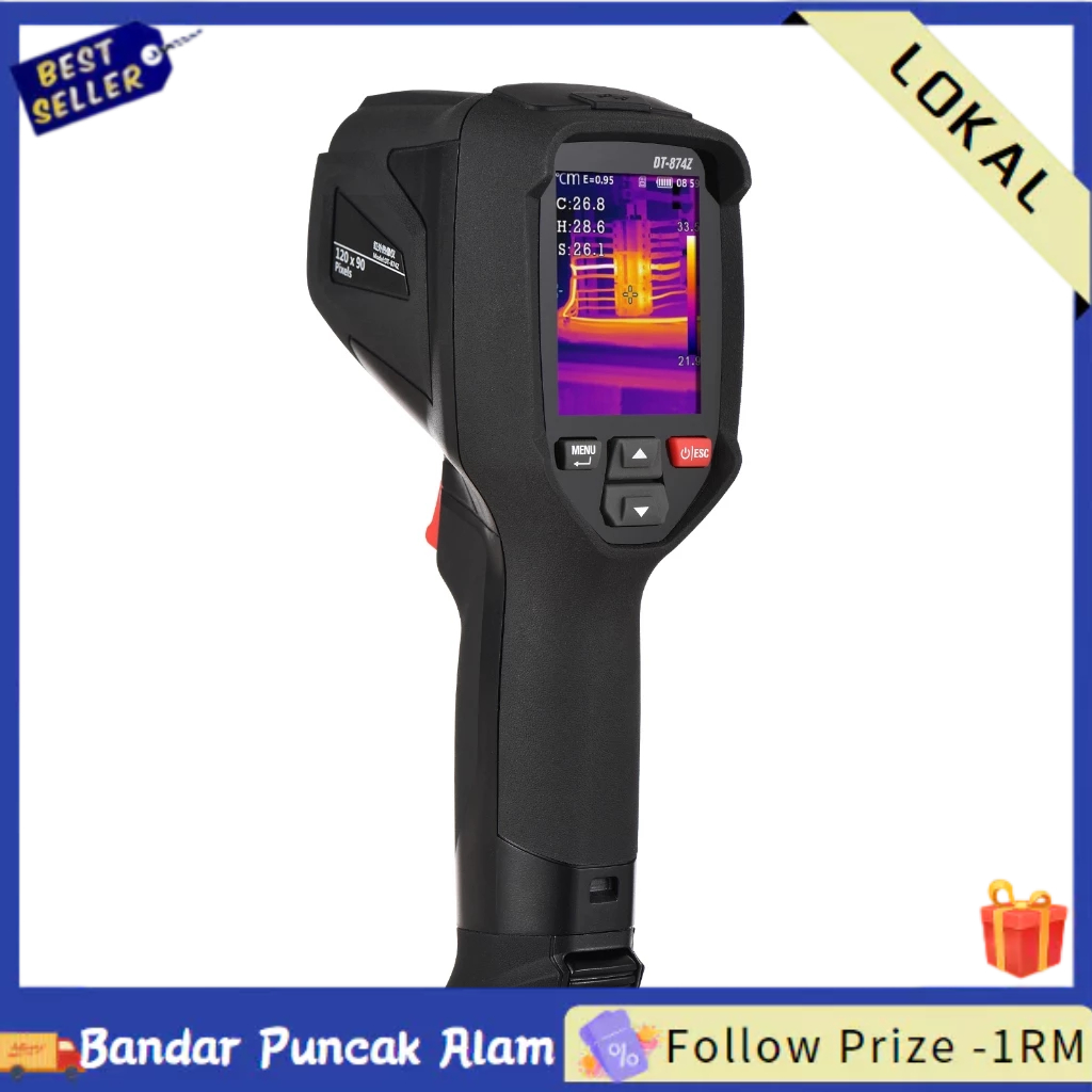 Professional Handheld IR Thermal Imager 120x90 Infrared Thermal Imaging ...