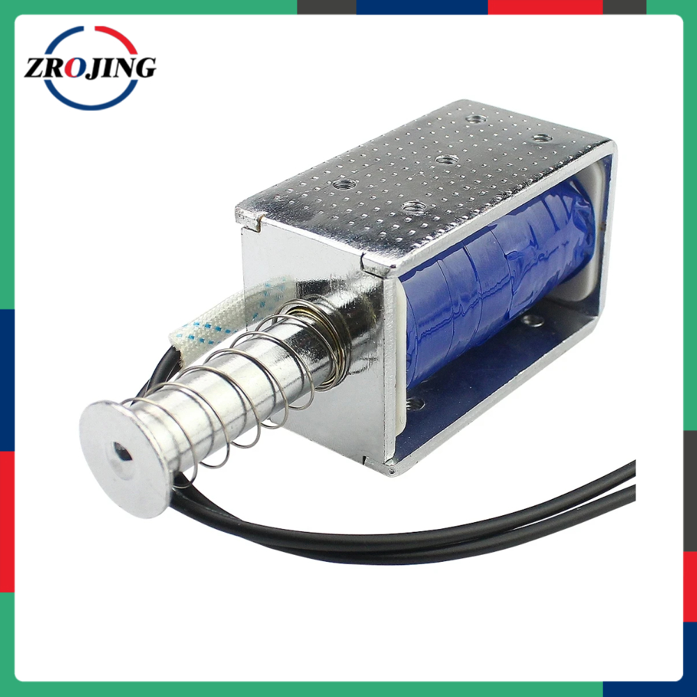 DC 12V24V Solenoid Electromagnet Push Pull Through Type Electric magnet ...