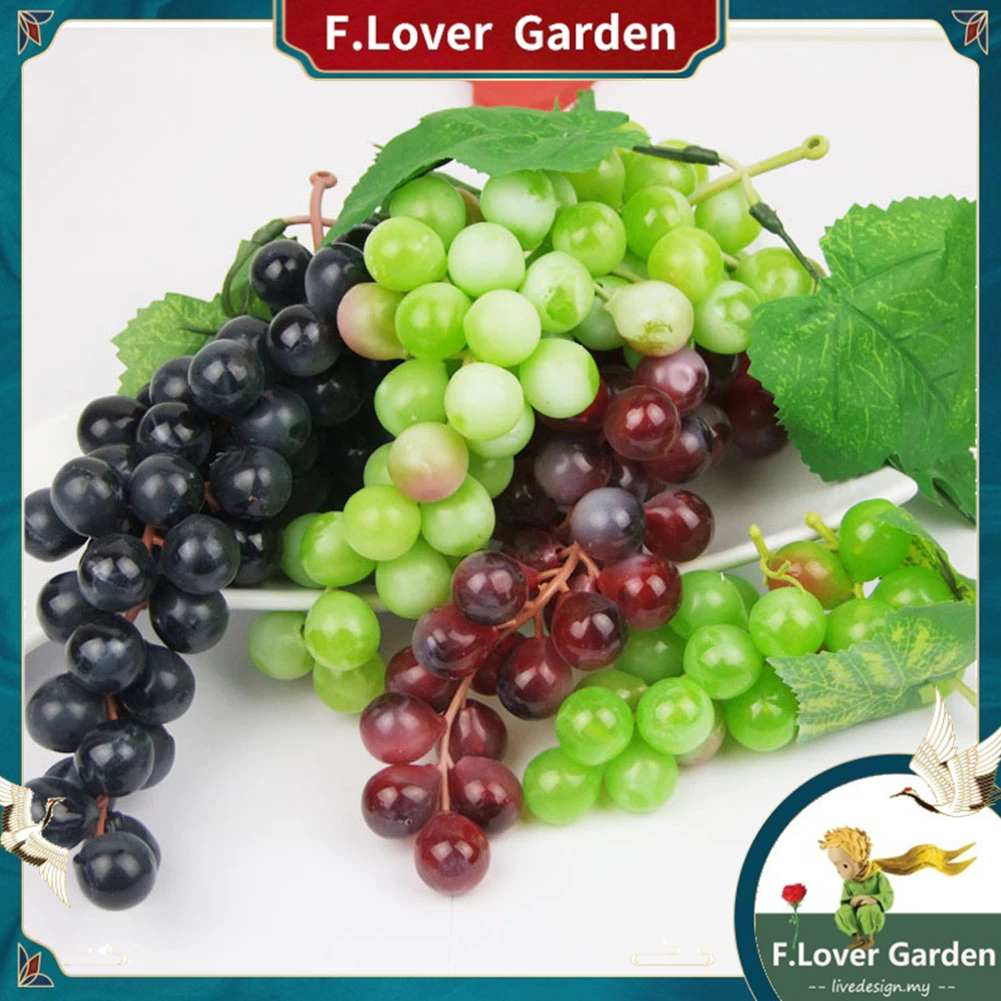 ⭐ Hot selling ⭐ Fake Grape Artificial Fruit Lifelike Home Kitchen Fruit ...
