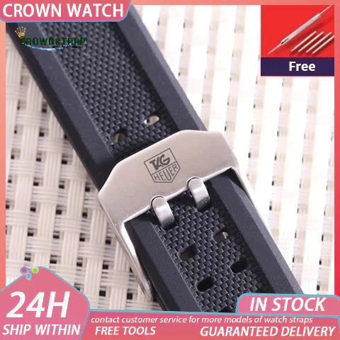 Suitable for Tag Heuer Silicone Watch Strap Matching F1 Monaco Diving ...