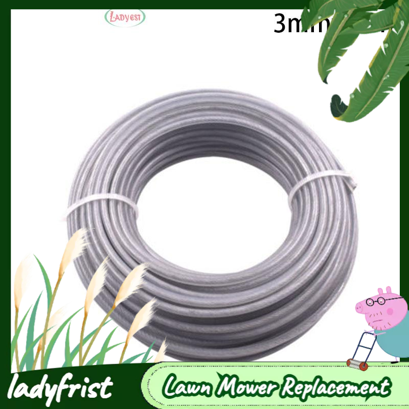 3mmx15m Trimmer Wire Line Grass Steel Cutter Mower String Head Cord ...