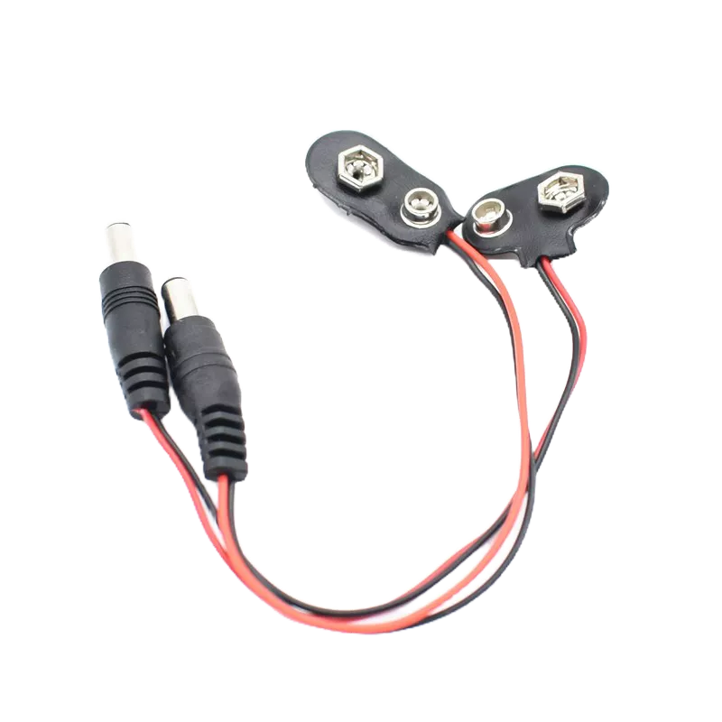 9V DC Battery Power Cable Plug Clip Barrel Jack Connector for Arduino ...