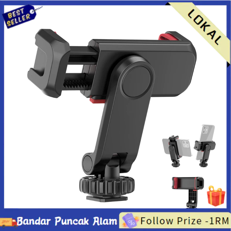 Multi-functional Phone Holder Clamp Phone Tripod Mount 360° Rotatable ...