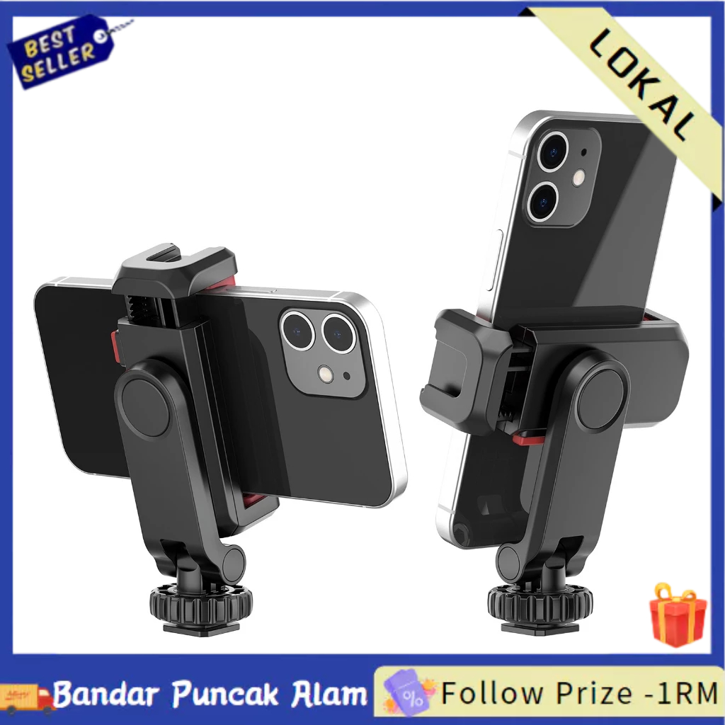 （Ready Stock） Multi-functional Phone Holder Clamp Phone Tripod Mount ...