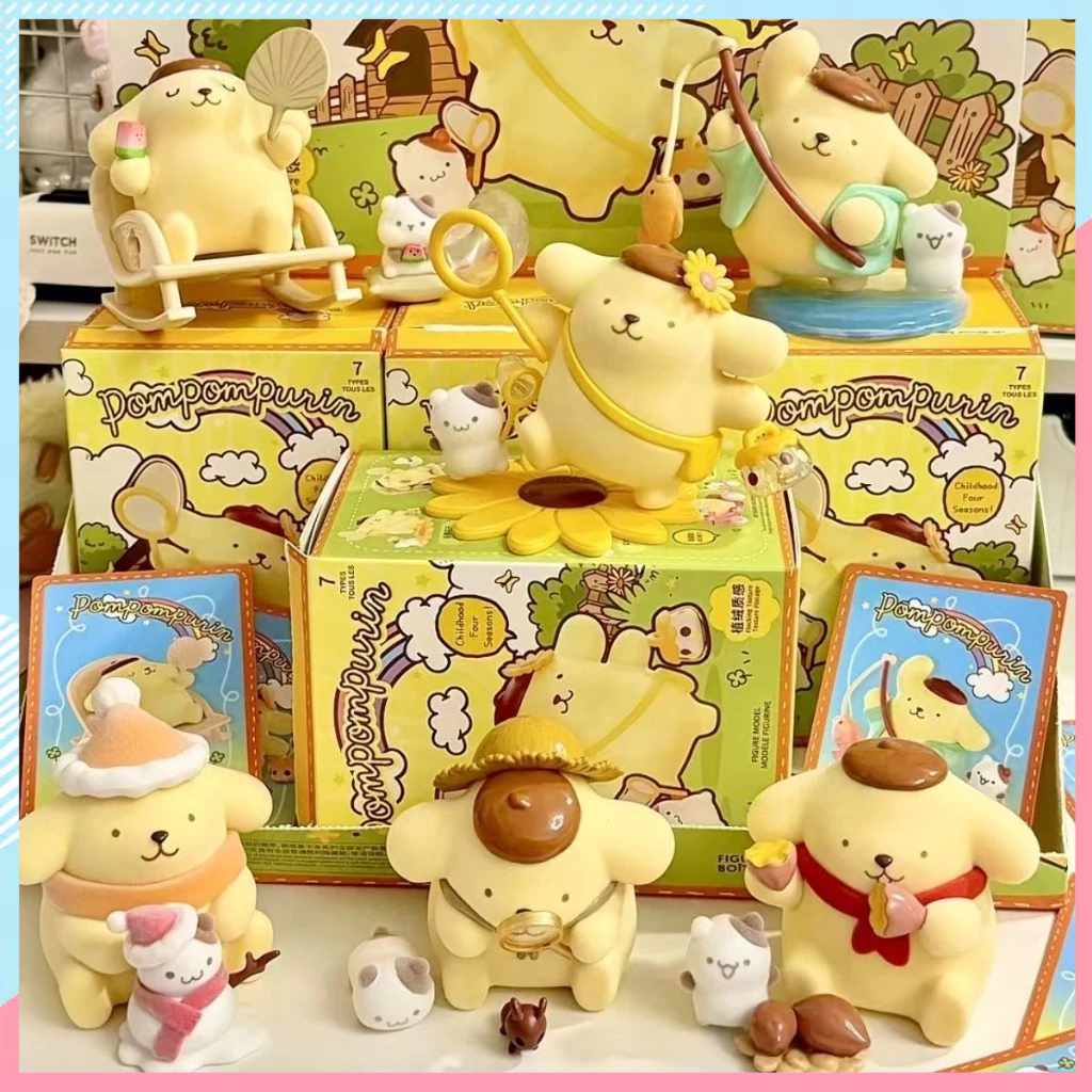 Pom Pom Purin Blind Box Cute Purin Toys Figures Desktop Decoration ...