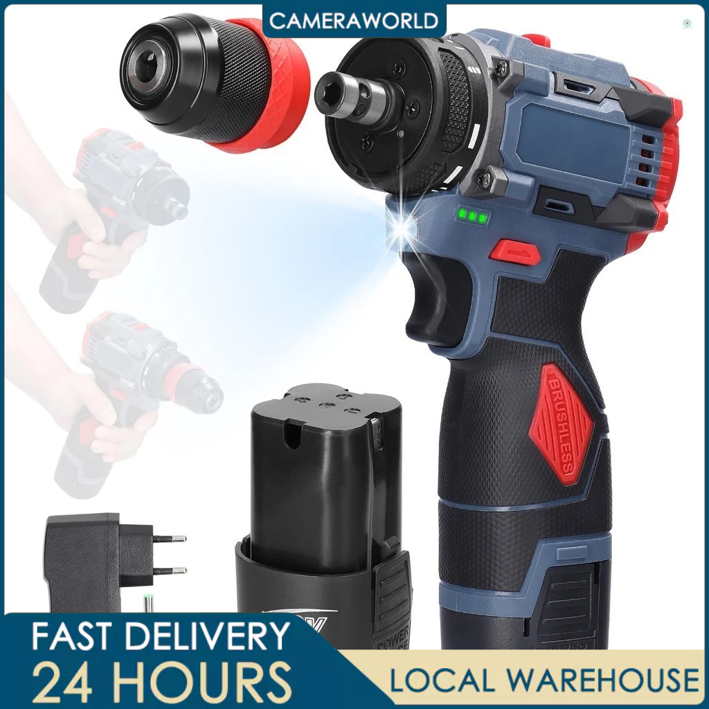 16.8V 2in1 Lithium Drill Electric Screwdriver Multi-function Power Tool ...