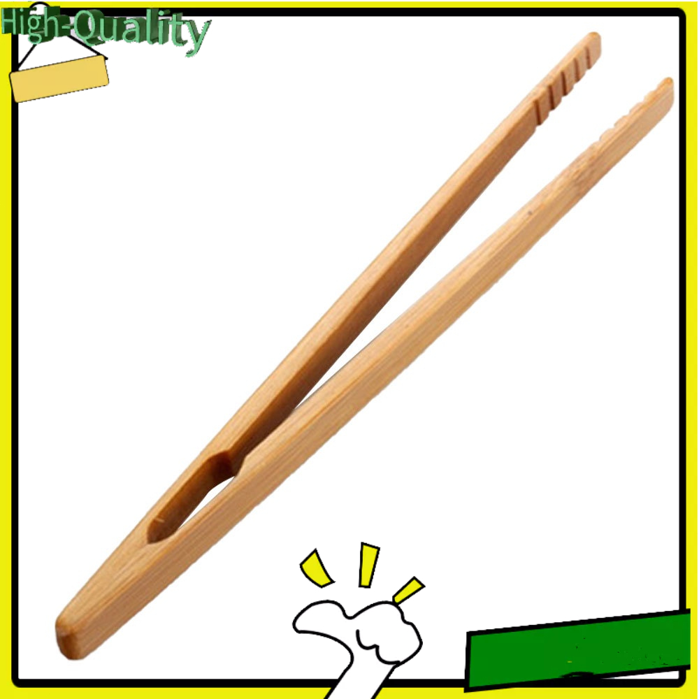 NTW Bamboo Wood Wooden Food Toast Tongs Toaster Bacon Sugar Ice Tea ...
