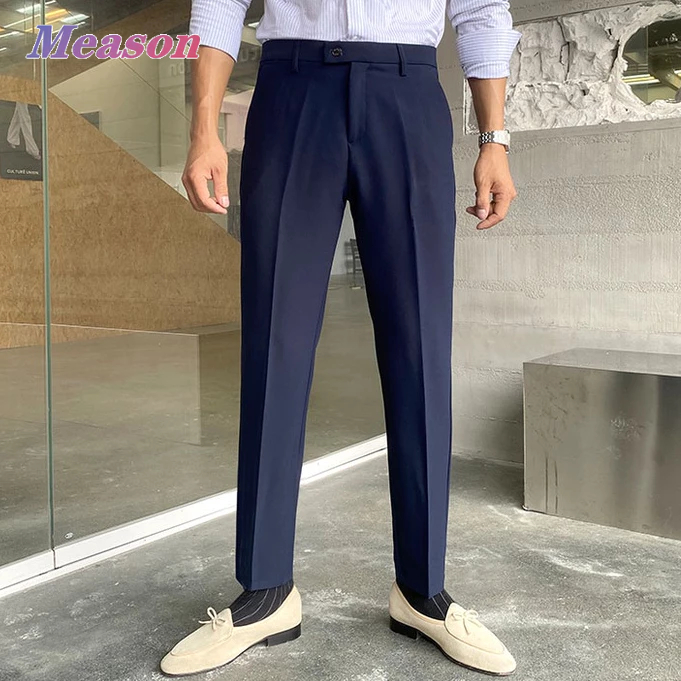 Meason slack pants men High Rise Non-iron Fabric 5 Colors Size 28-36 ...