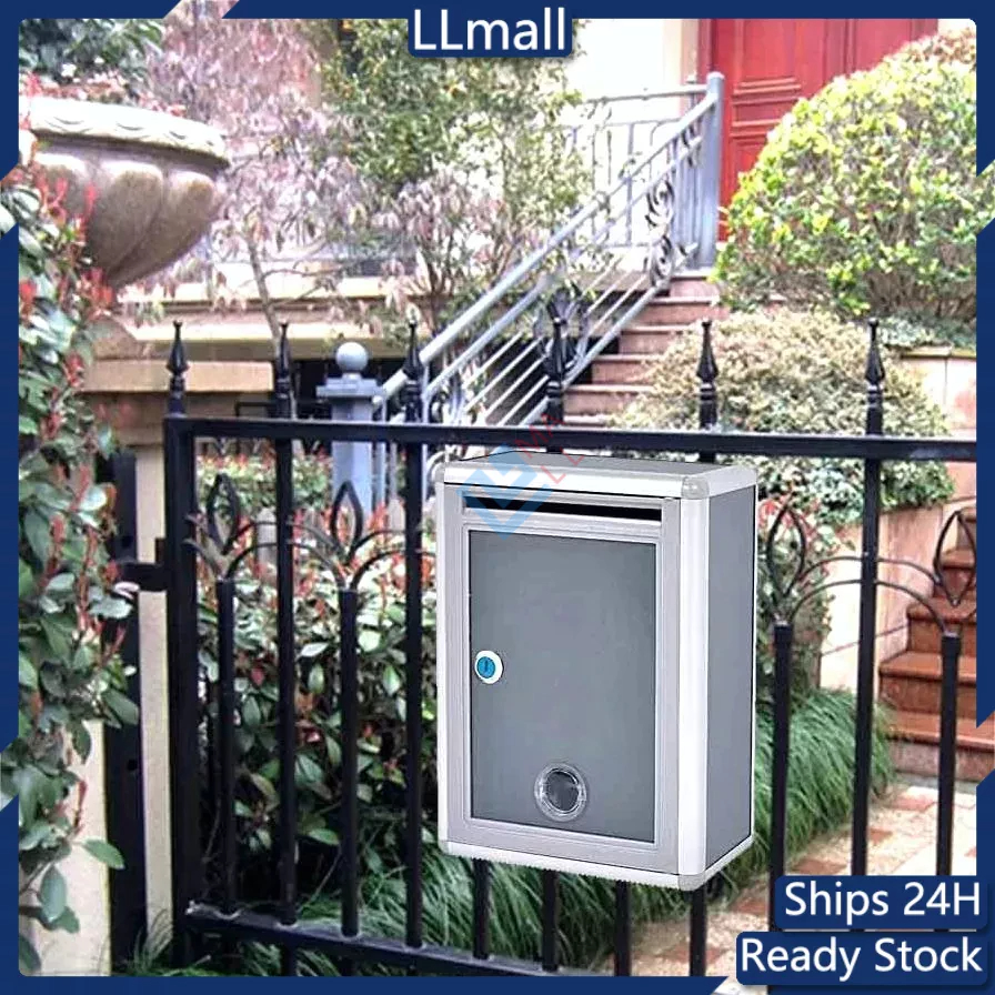 Malaysia Stock Aluminium Alloy Mailbox Wall Mounted Outdoor Letter Box ...