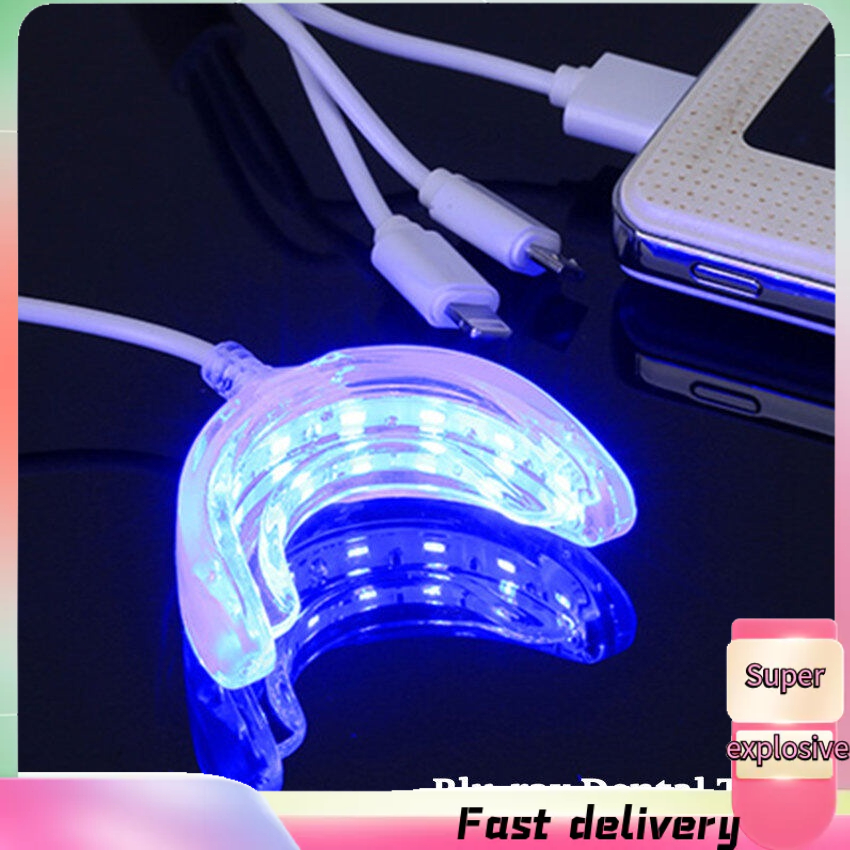 【Local delivery+COD】Smart LED Teeth Whitening Portable USB Charging Led ...