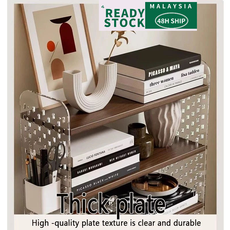 Desk top storage desk Organizer Book Rack Table organizer Bookshelf ...