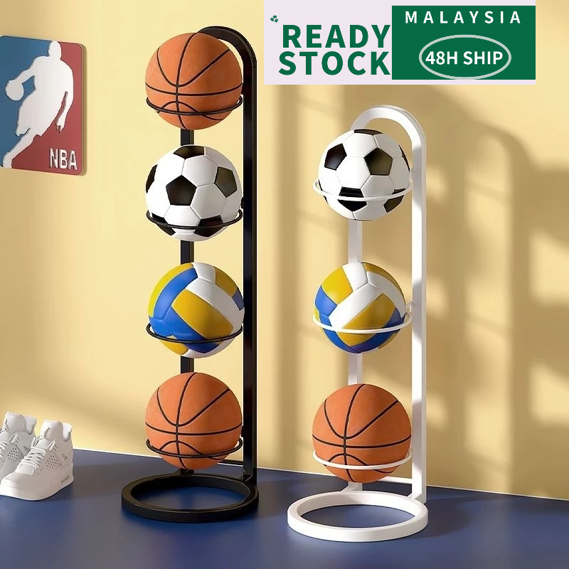 Indoor Basketball Storage Rack Portable Children Football Racket ...