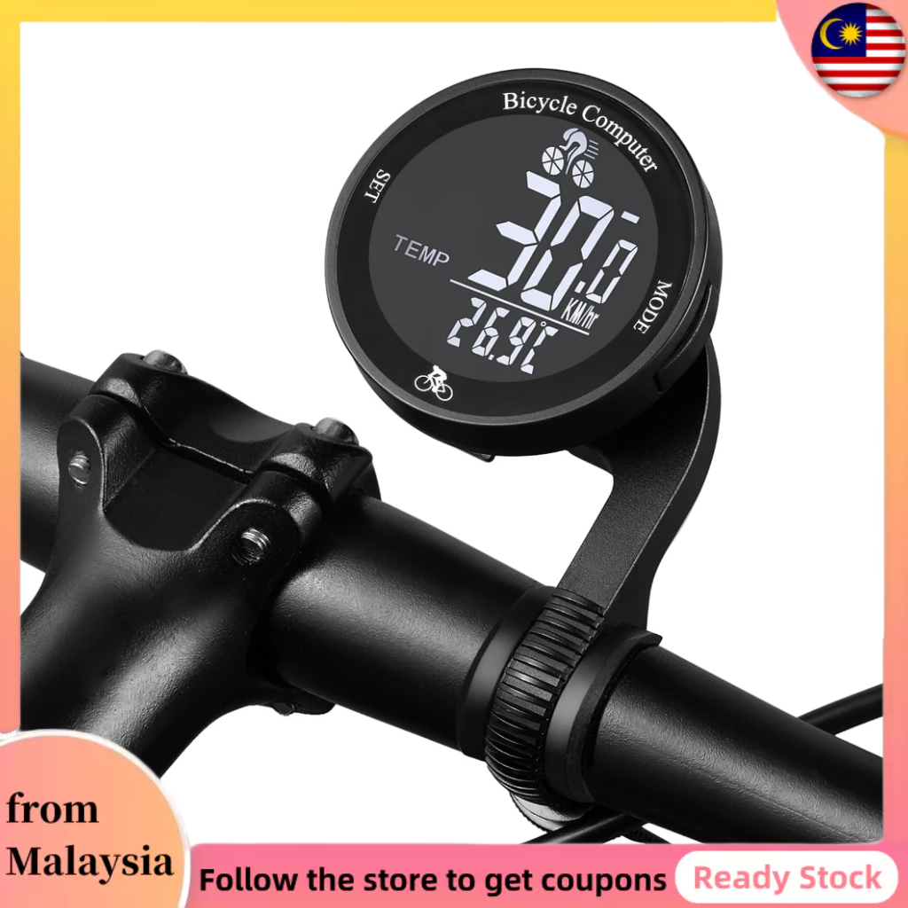 Wireless Bike Computer Waterproof Bicycle Odometer Multi Functional LCD ...