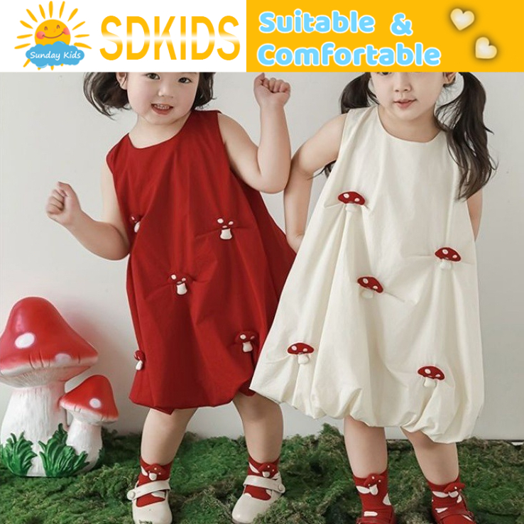 PaulaBaby Kids Girl Princess Dress Solid Color Cute Birthday Party ...