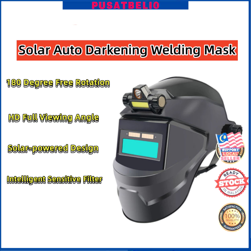 💥Selangor In Stock💥Smart Sensor Welding Helmet, PC Auto Darkening ...