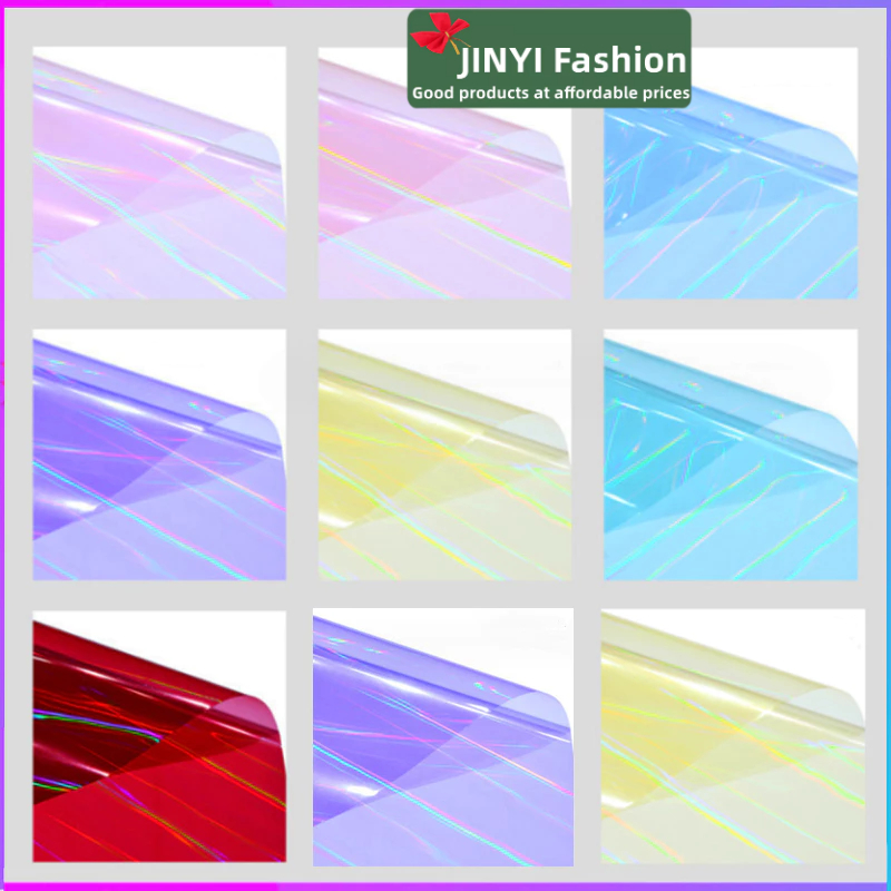 （58*58cm)7 colors colorful transparent film wrapping paper~Gift holiday ...