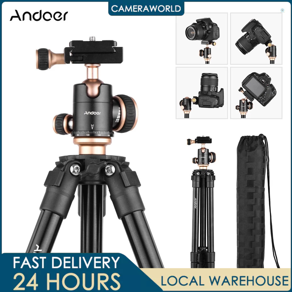 [Cameraworld]Andoer Q160SA Camera Tripod Complete Tripods with ...