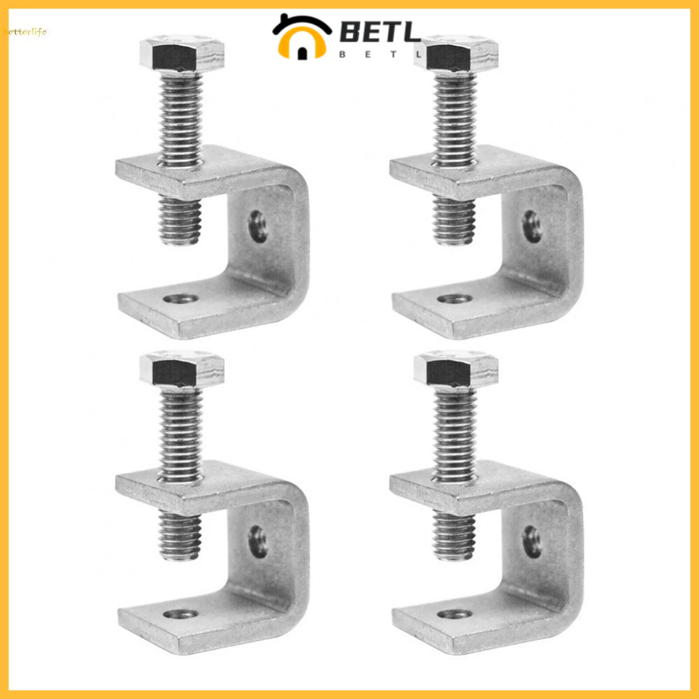 U-shaped Clip C-clamp Jaw Table Bracket M6 Threaded Hole Stainless ...