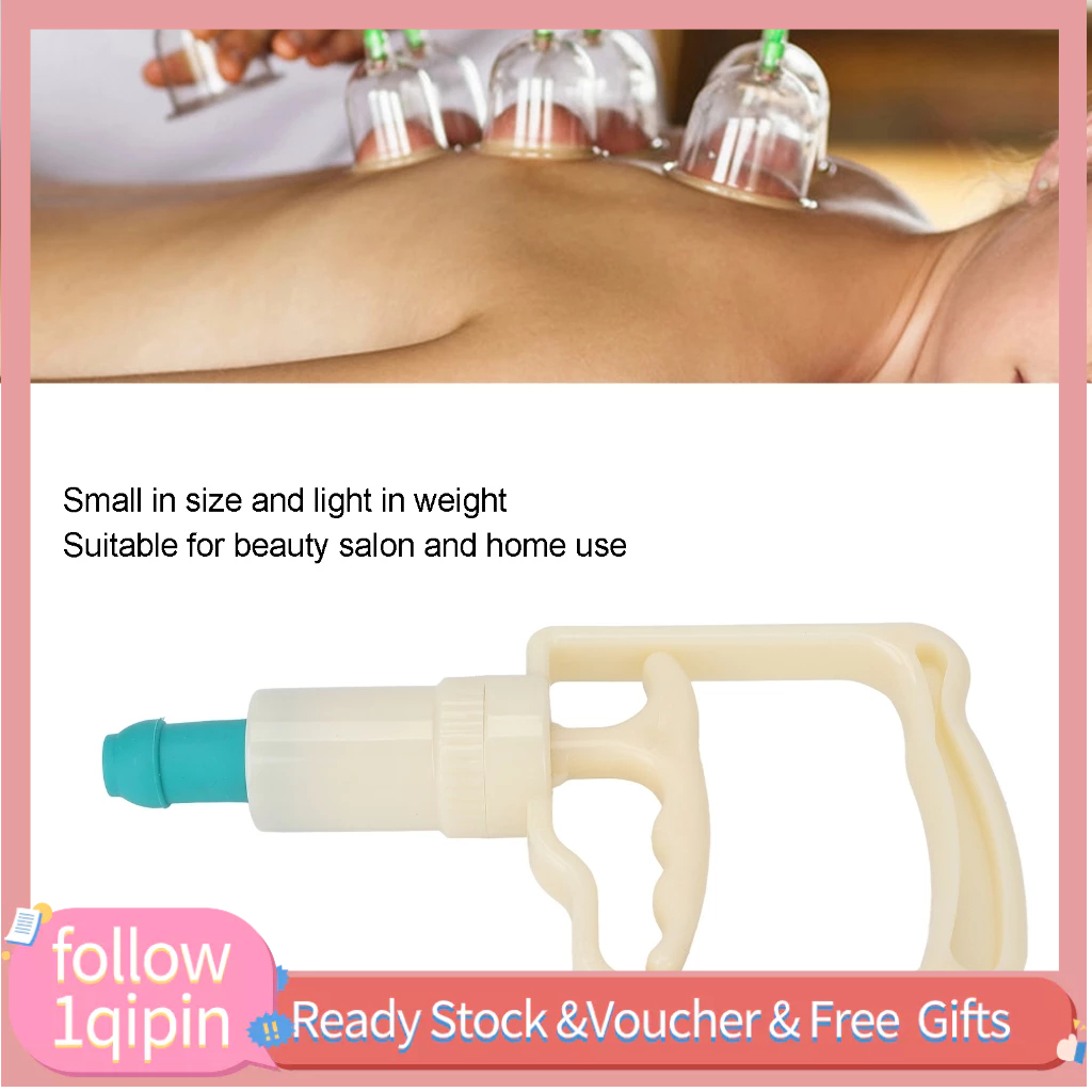 Large Vacuum Cupping Pump Gun Relax Muscle Relieve Pain Cups Therapy ...