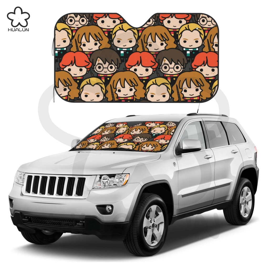 【IN STOCK】Harry Potter Car windshield sunshade 51/55inch foldable UV ...