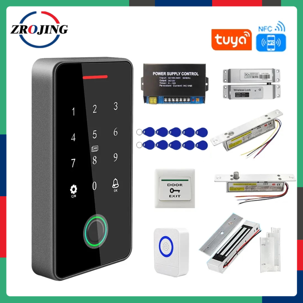 Outdoor IP67 Waterproof RFID 13.56MHz Biometrics Fingerprint Access Control Kits Electronic Door ...