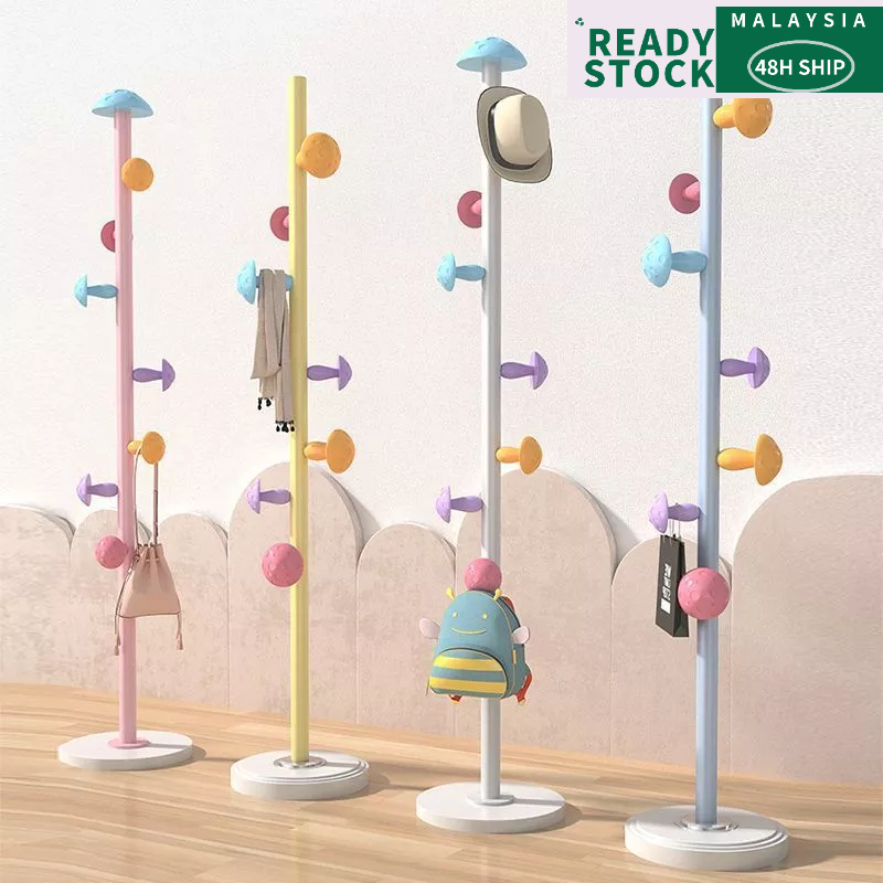 Children clothes rack floor to ceiling internet famous mushroom hanging ...