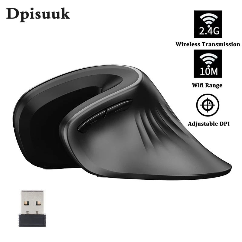 New Design Wireless Vertical Gaming Mouse Ergonomic 2.4G 6 Button 3200 ...