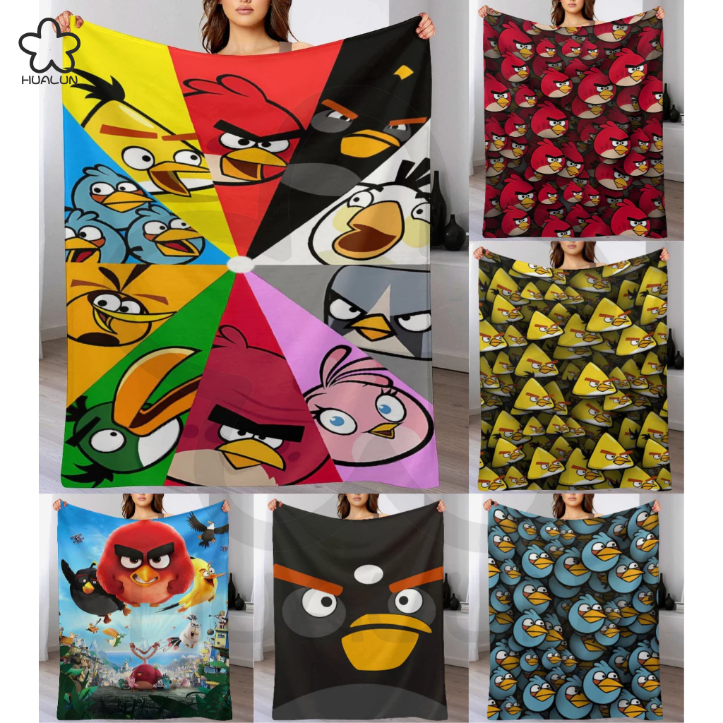 Angry Birds Flannel blanket Soft Printed Microfiber | Shopee Malaysia