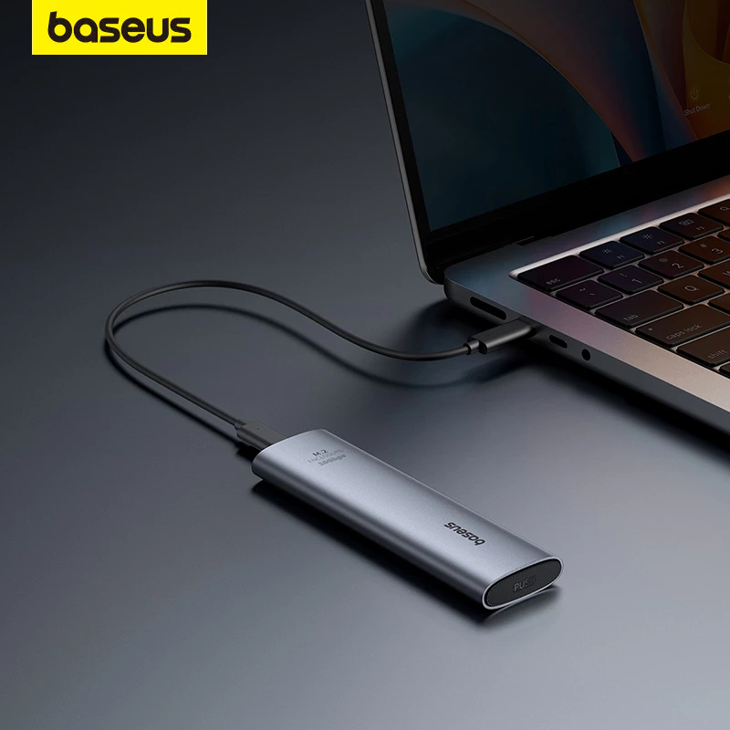 Baseus FlyJoy Series SSD Enclosure (M.2 NVMe) Space Grey | Shopee Malaysia