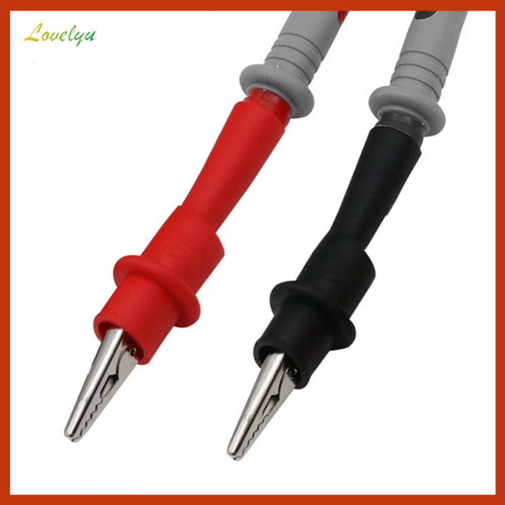 [CRAZY SALE]Clamp For Multi-Meter Tester Red+Black Wire Tips Test Clip ...