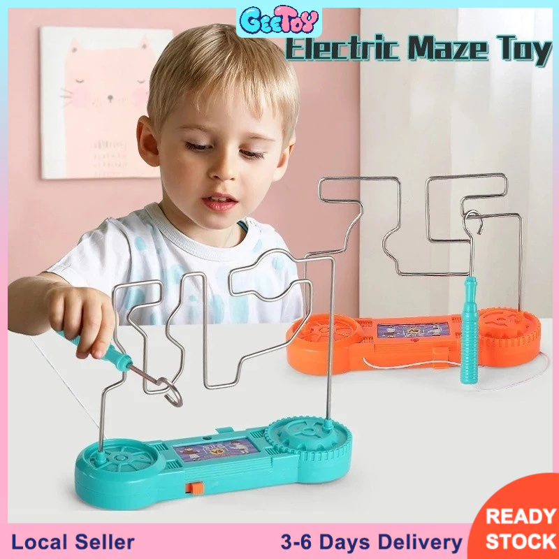 GeeToy Kids Collision Electric Shock Maze Touch Game Fine Motor Toy ...