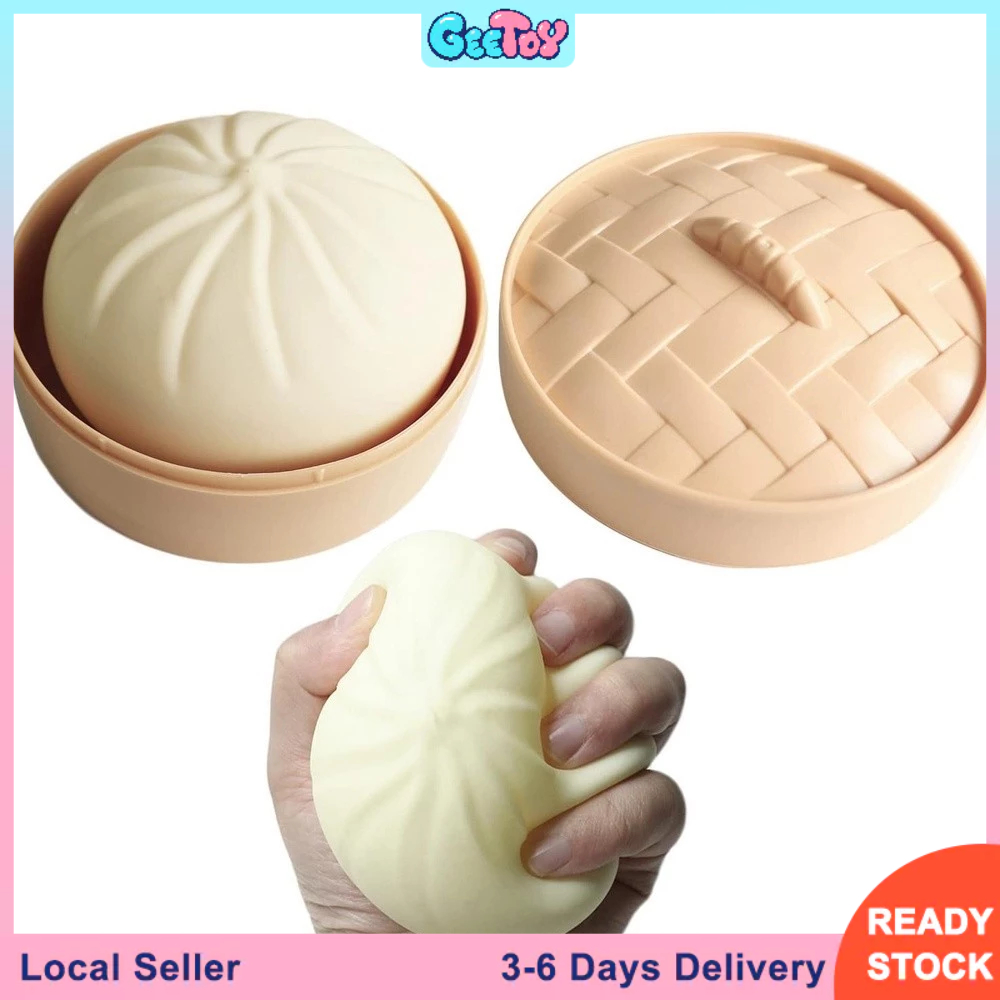 GeeToy Squishy Bun Siopao Simulation Breakfast Buns Adult Children ...