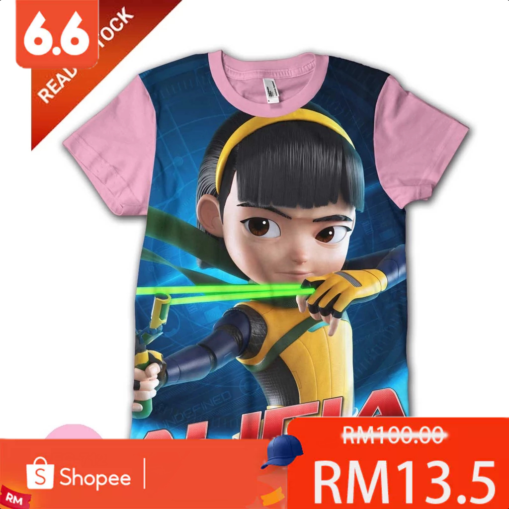 【In Stock】2024 New Baju Ejen Ali Alicia T-Shirt 3D Cartoon Clothes TV ...