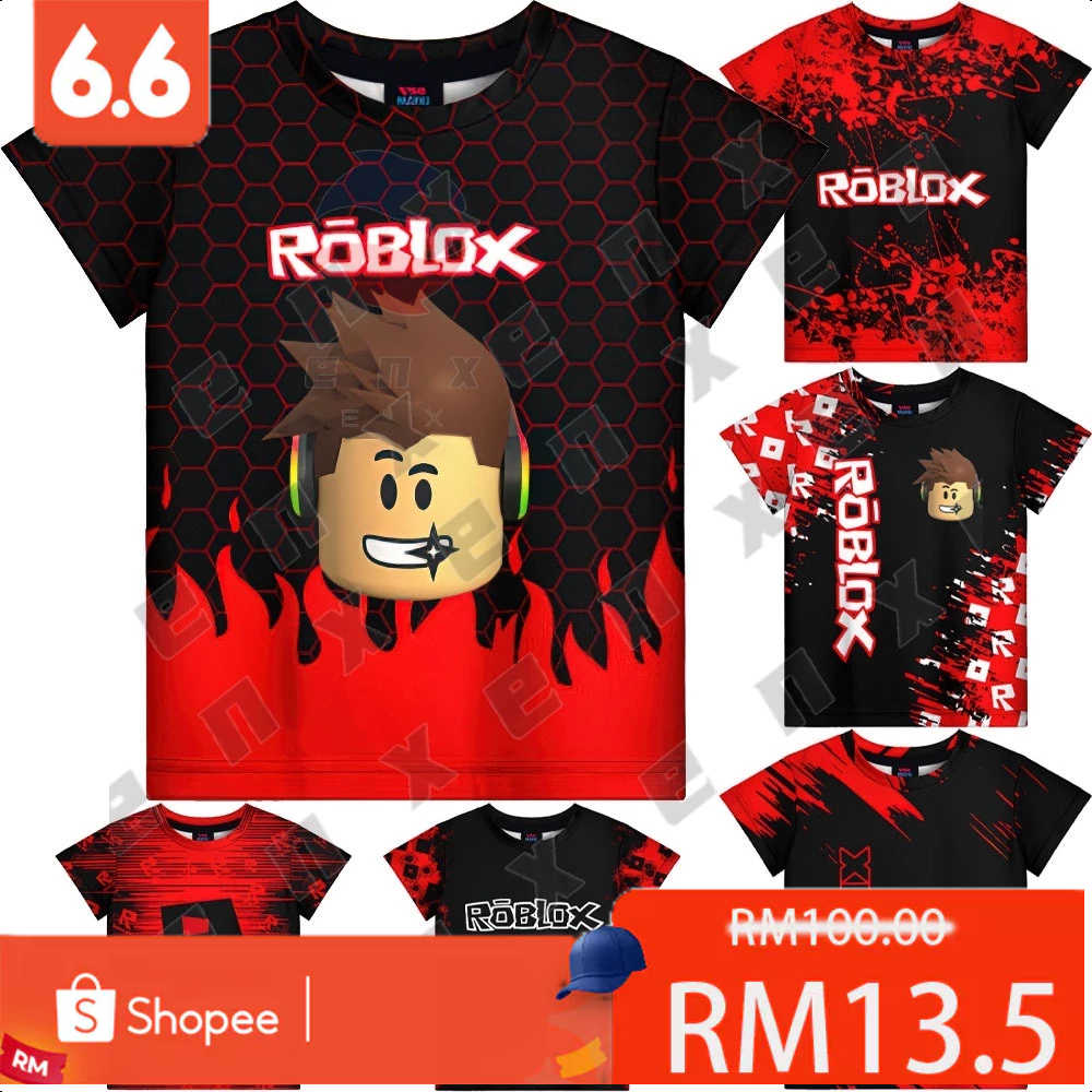 Boys T Shirt Baby Clothes Roblox Shirt for Kids Robloxs T-shirt ...
