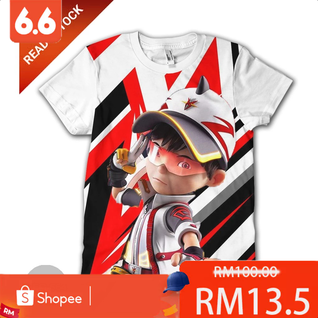 【In Stock】2024 New Baju Boboiboy Supra 3D Clothes Boboiboy Children ...