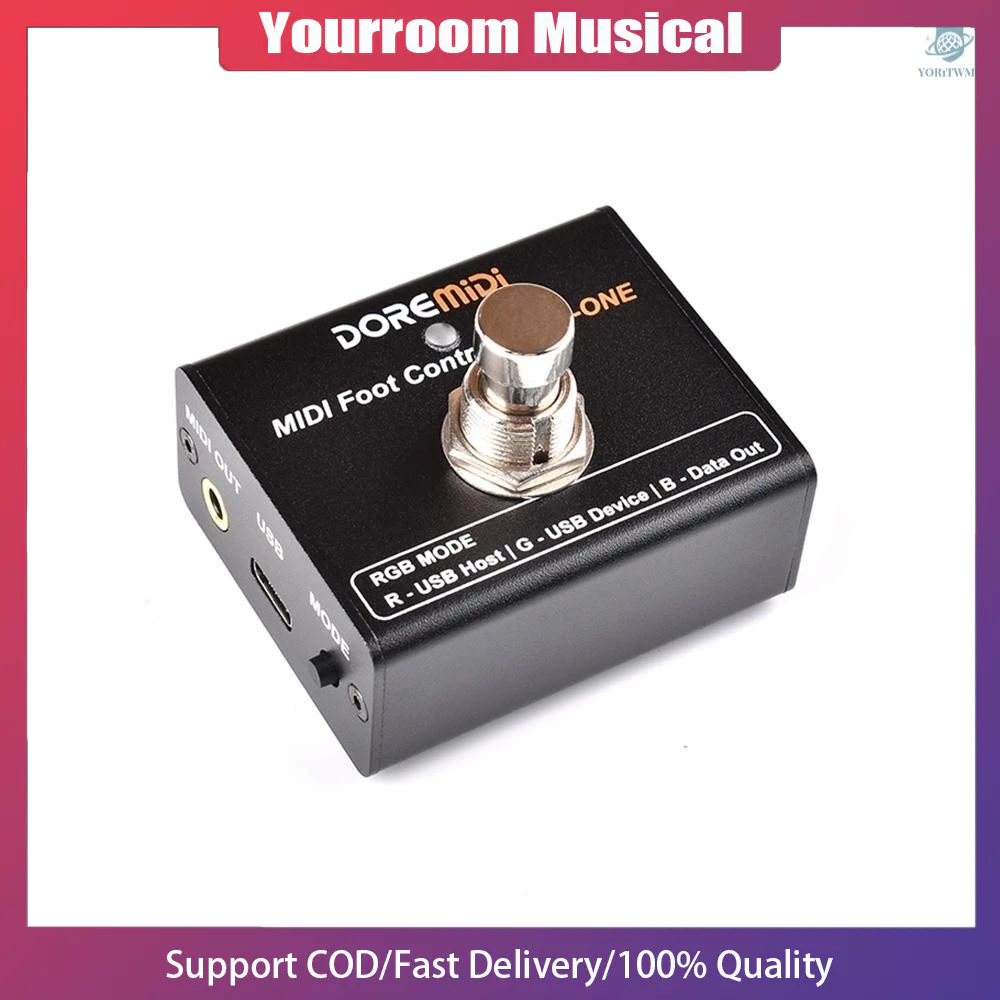 DOREMiDi MIDI Foot Controller Electric Guitar MIDI Effects Pedal Plug ...